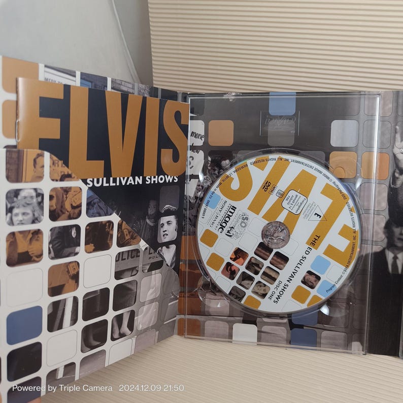 Elvis Presley, the Ed Sullivan Show Dvd Disc Set, for Home Collection ...