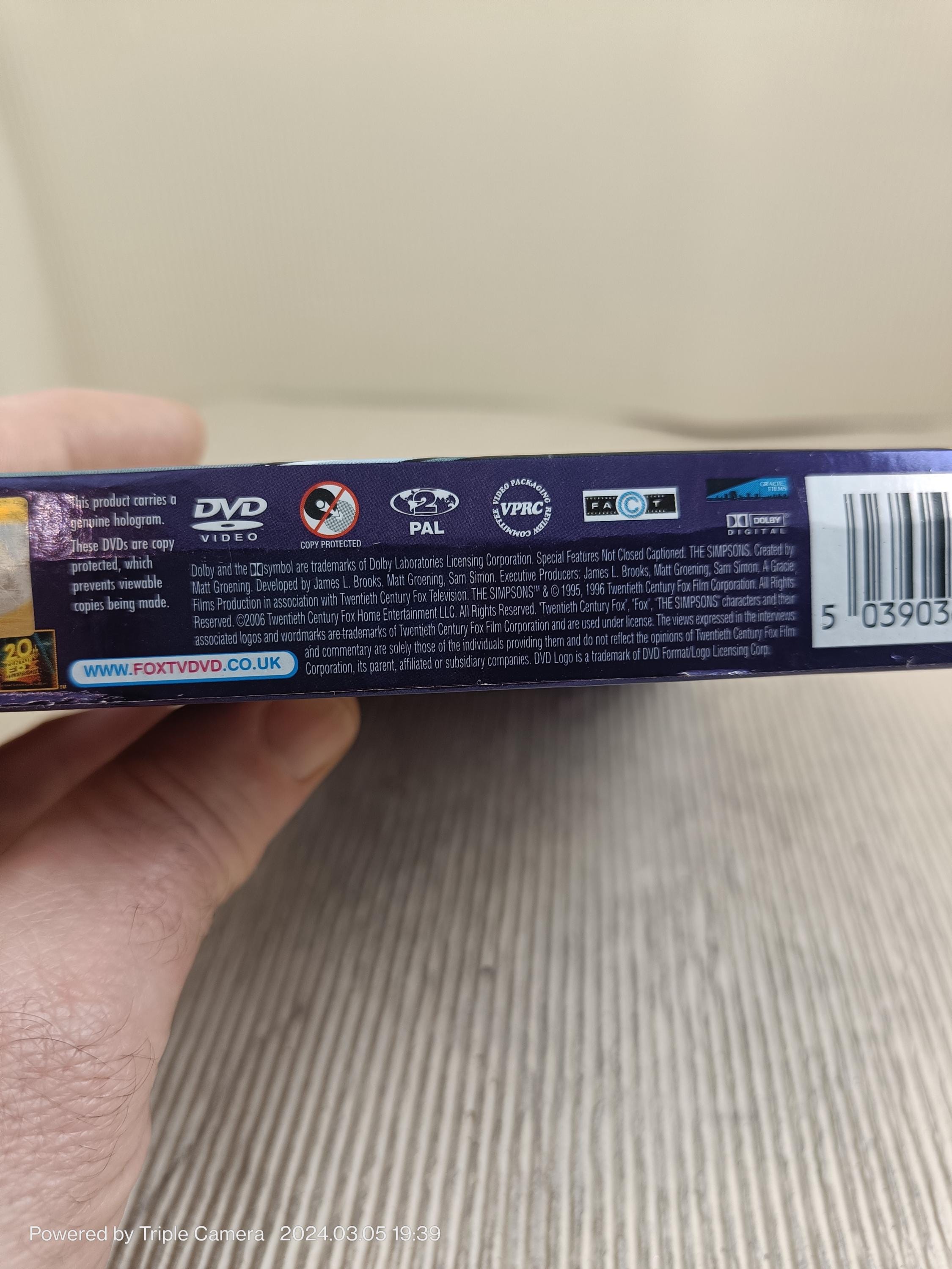 The Simpsons Season 7 ,dvd Disc Box, From Home Collection,pal 2 , EU Region. - Etsy