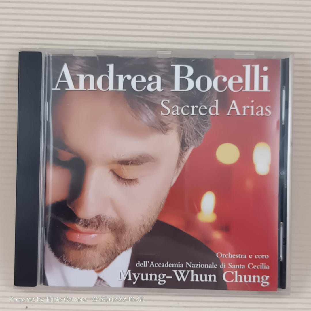 Andrea Bocelli, Sacred Arias, CD Disc From Home Collection Very Good ...