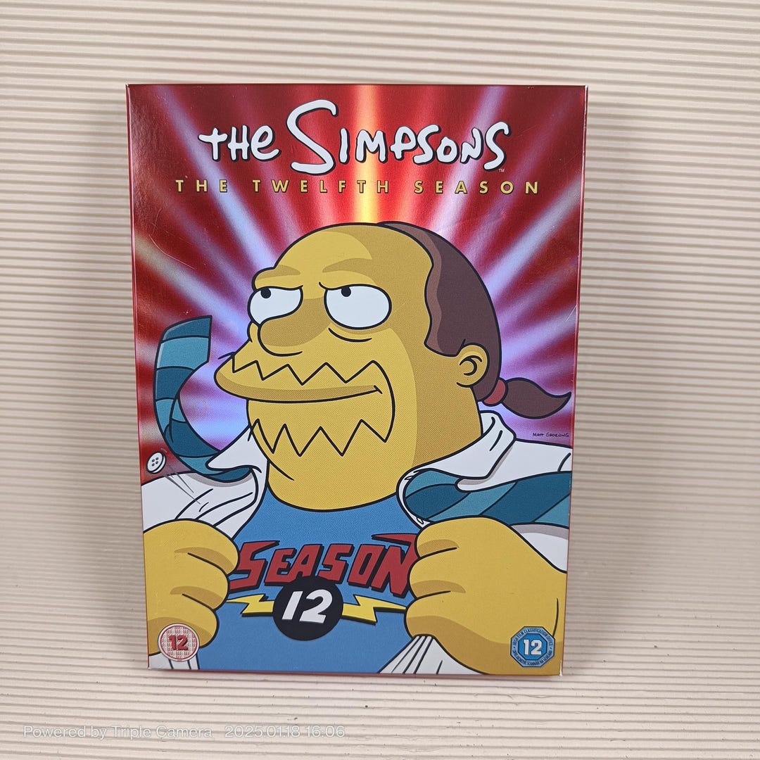 The Simpsons 12 Season, DVD 4 Disc Set, From Home Collection, Very Good ...
