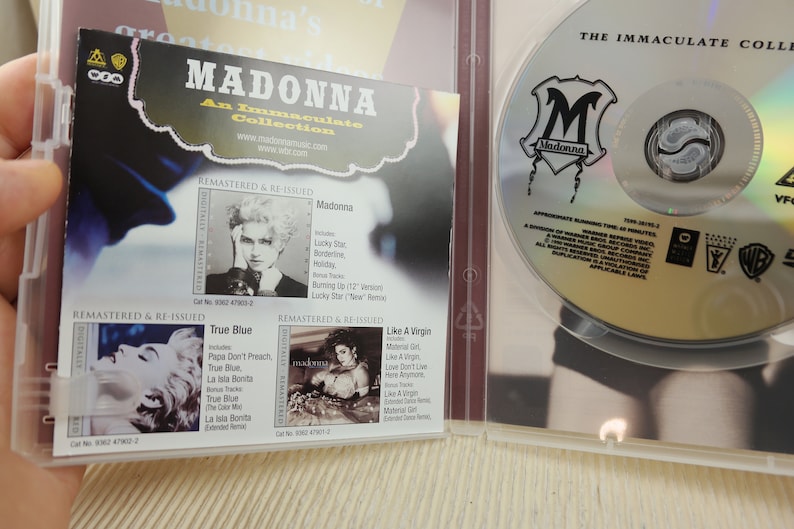 The IMMACULATE Collection, Madonna , DVD Disc, From Home Collection ...