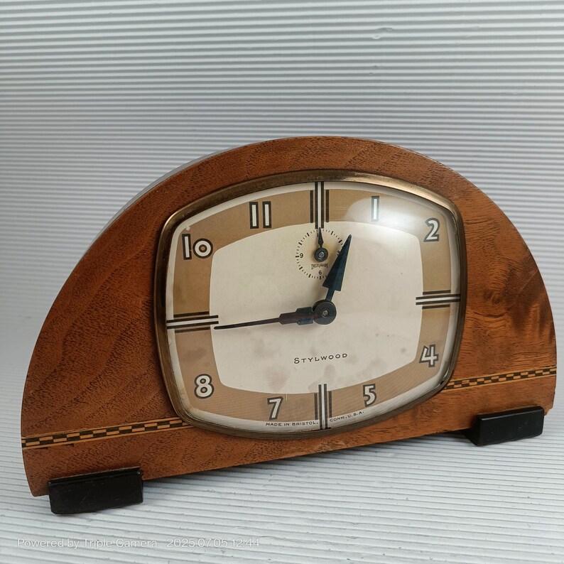 INGRAHAM STYLWOOD Art Deco Mantel Clock C. 1935, Good and Working ...
