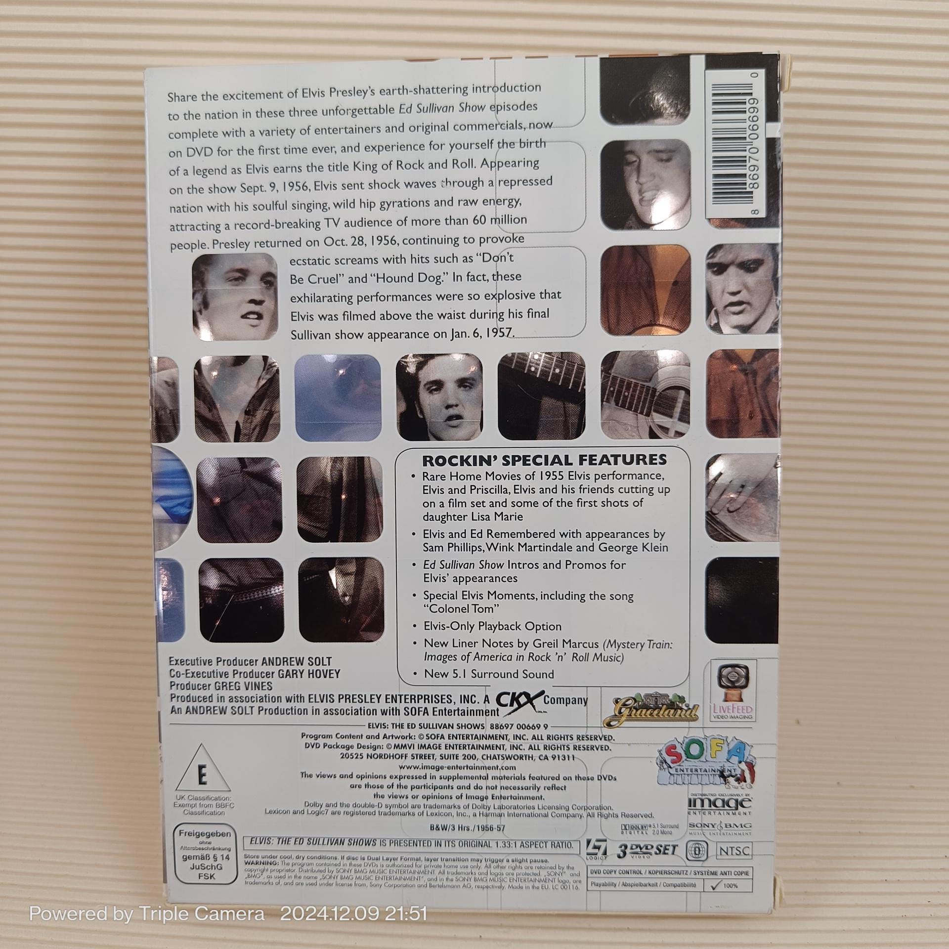 Elvis Presley: the Ed Sullivan Shows DVD Disc Set - Region 0 - Etsy