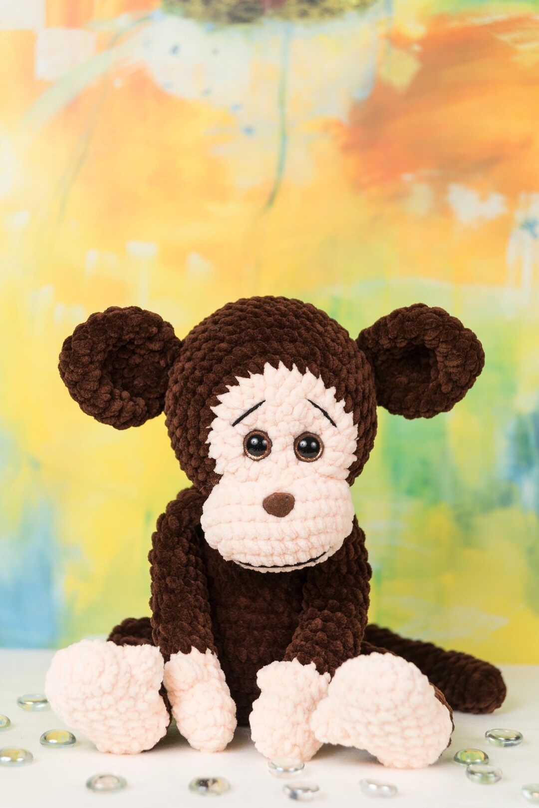 Crochet Monkey Toy, Amigurumi Gift for Kids - Etsy