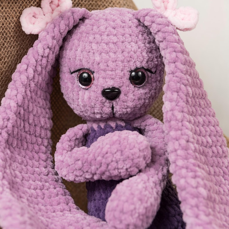 Purple Bunny - Etsy