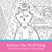 Kalmar the Wolf King Hand-drawn Coloring Page - the Wingfeather Saga ...