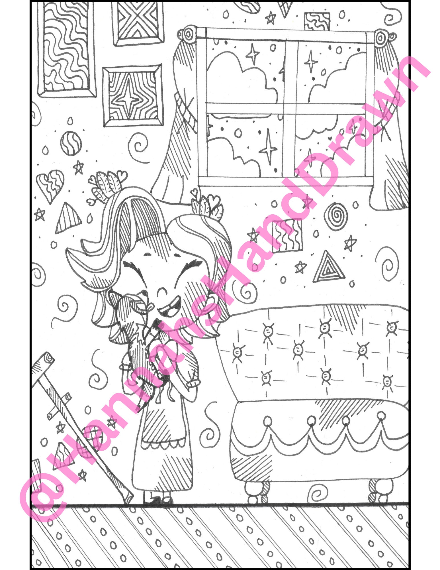 Leeli Wingfeather Hand-drawn Coloring Page Bundle Digital Download the ...