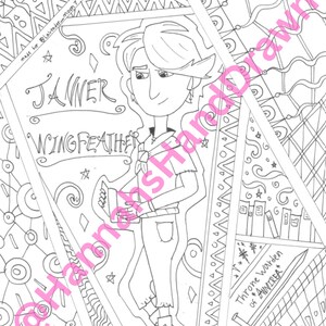 Janner Wingfeather Hand-drawn Coloring Page - Digital Download - Etsy