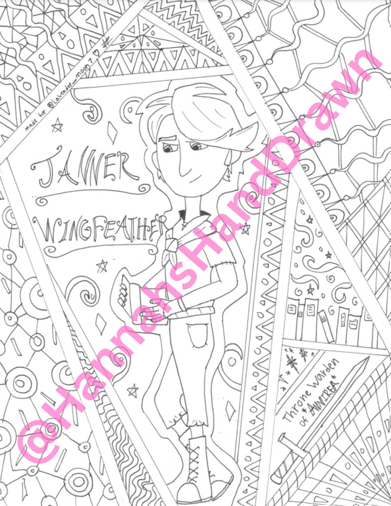Janner Wingfeather Hand-drawn Coloring Page - Digital Download - Etsy