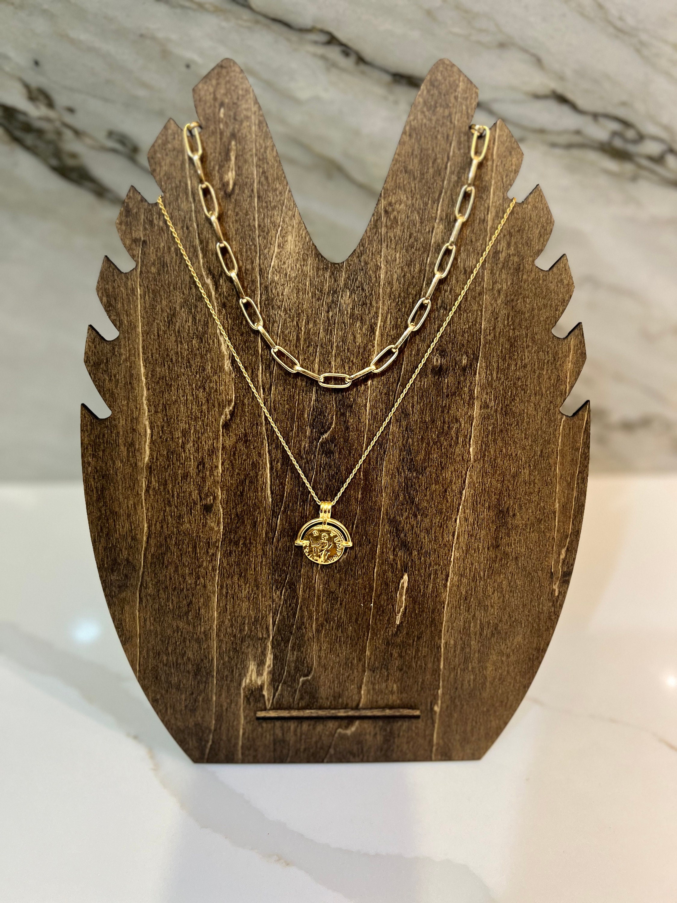 Necklace and Small Jewelry Display Stand Holder With Optional Shelf SVG ...
