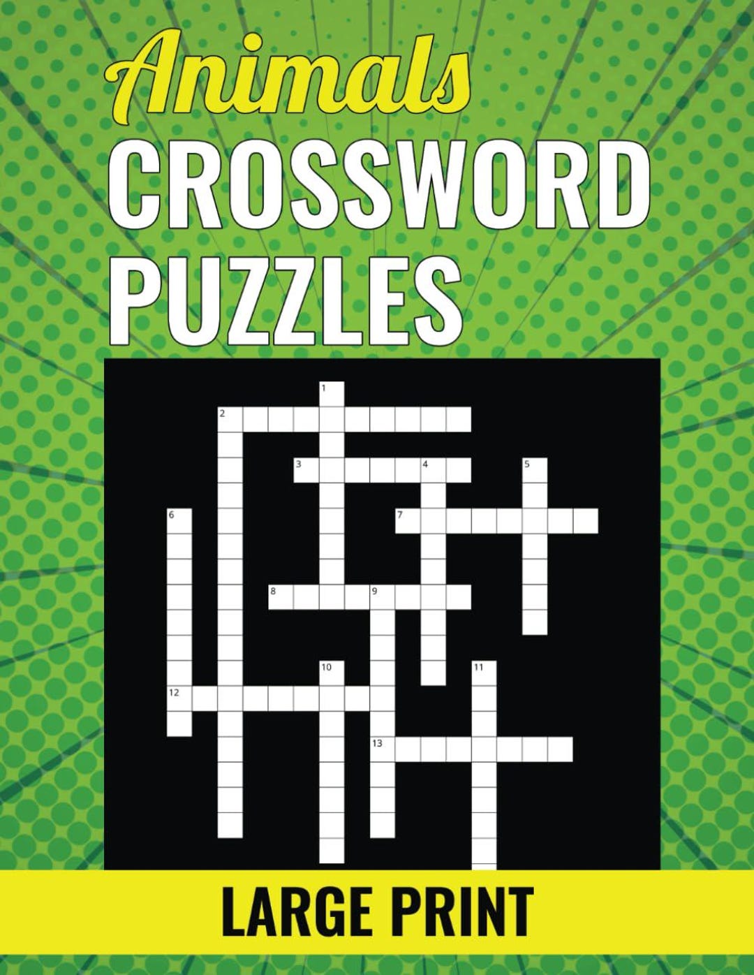 ANIMALS CROSSWORD PUZZLES - Large Print - Etsy