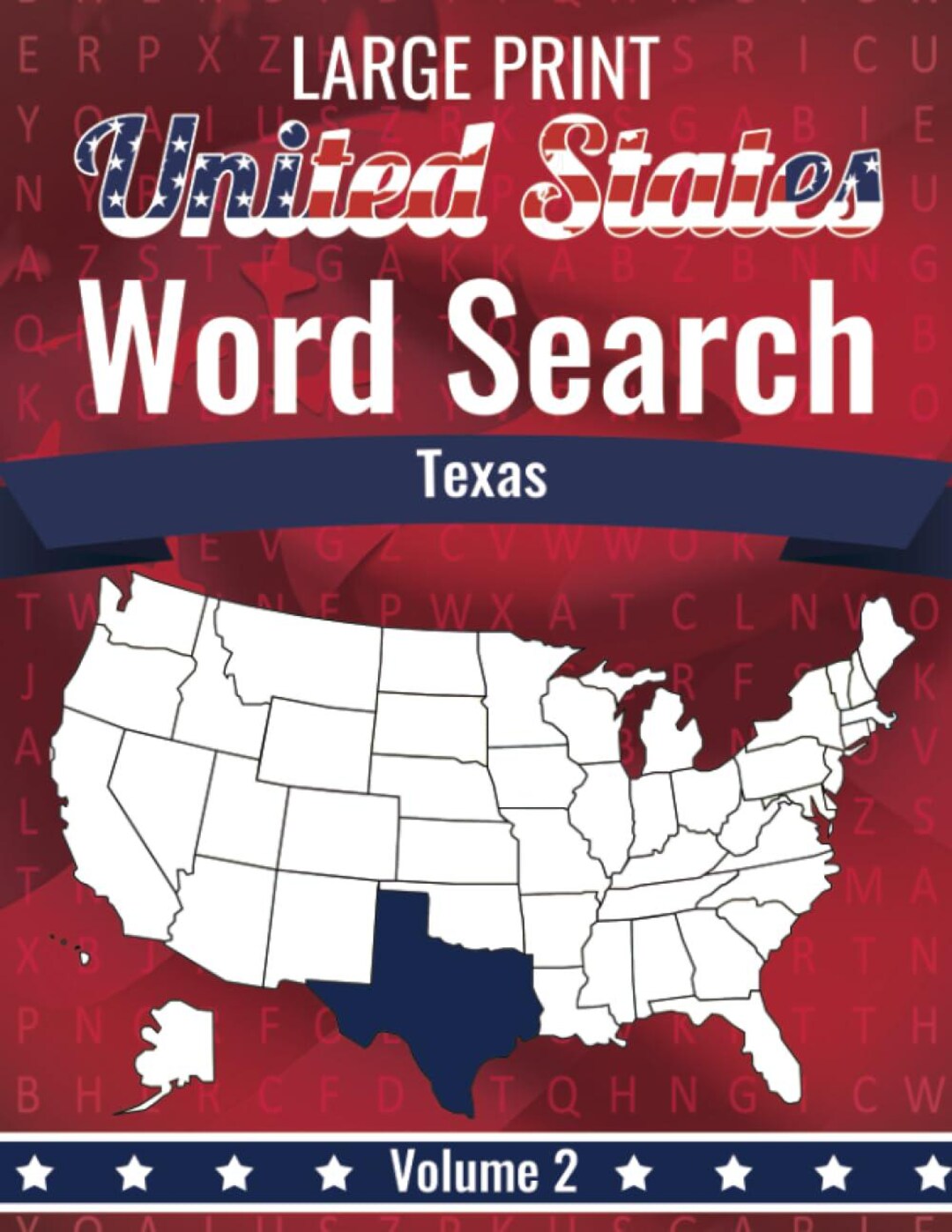 USA WORD SEARCH by State Puzzles: Texas Volume 2 - Large Print - Etsy