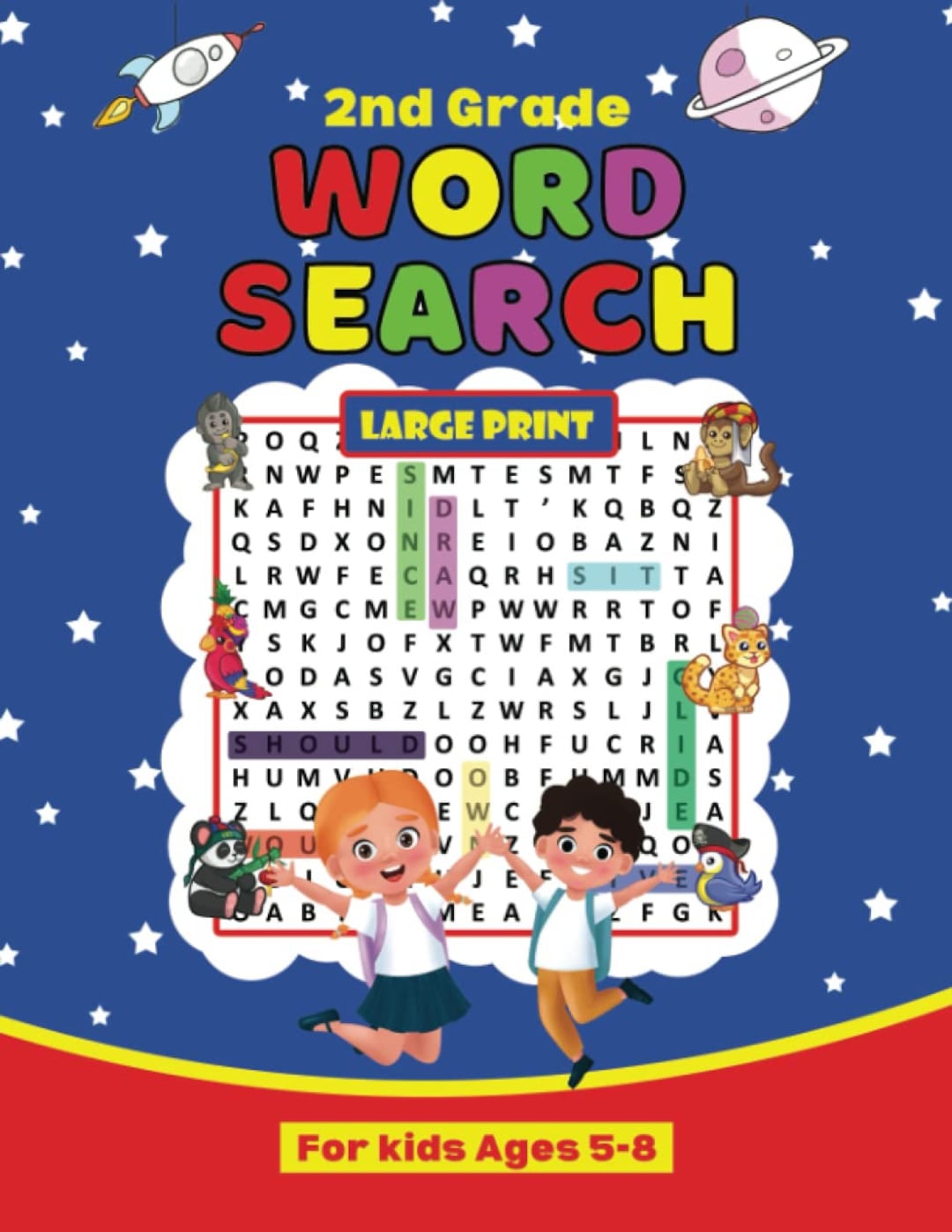 2nd Grade Word Search for Kids Ages 5-8 - Etsy