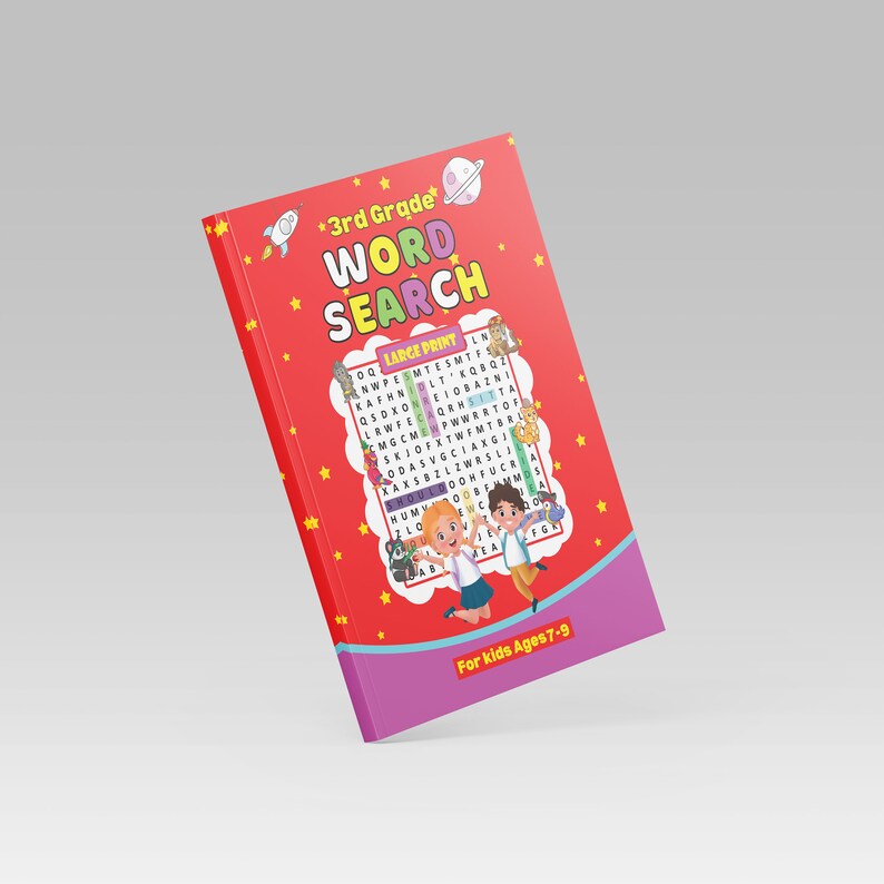 3rd Grade Word Search: Ages 7-9 - Etsy