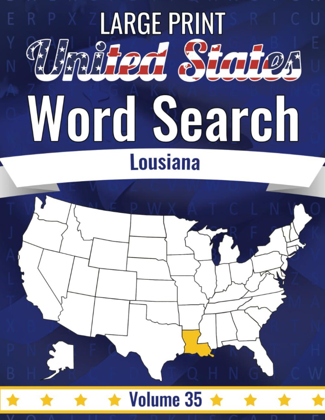 USA Word Search by State Puzzles: LOUISIANA Volume 35 - Large Print - Etsy