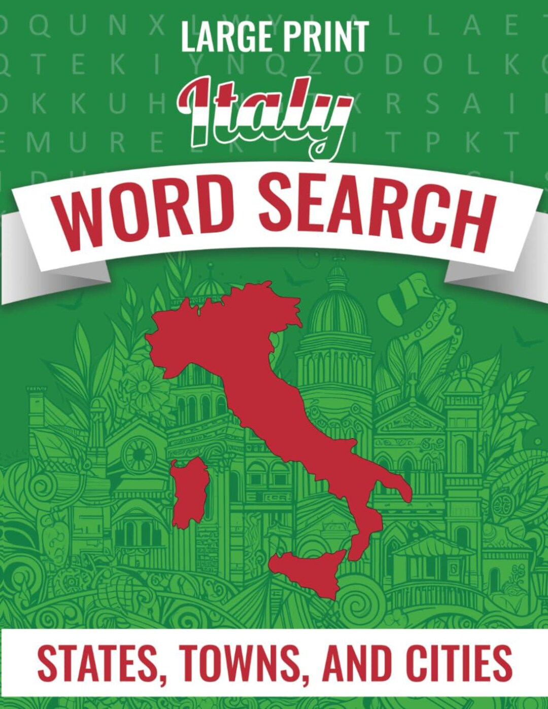 ITALY Word Search Puzzles : ITALY - Large Print - Etsy
