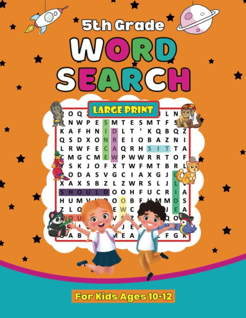 5th Grade Word Search: for Ages 10-12 - Etsy