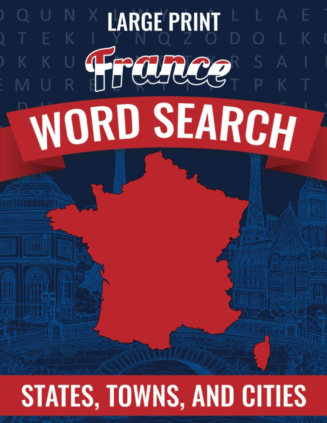 FRANCE Word Search Puzzles : FRANCE - Large Print - Etsy