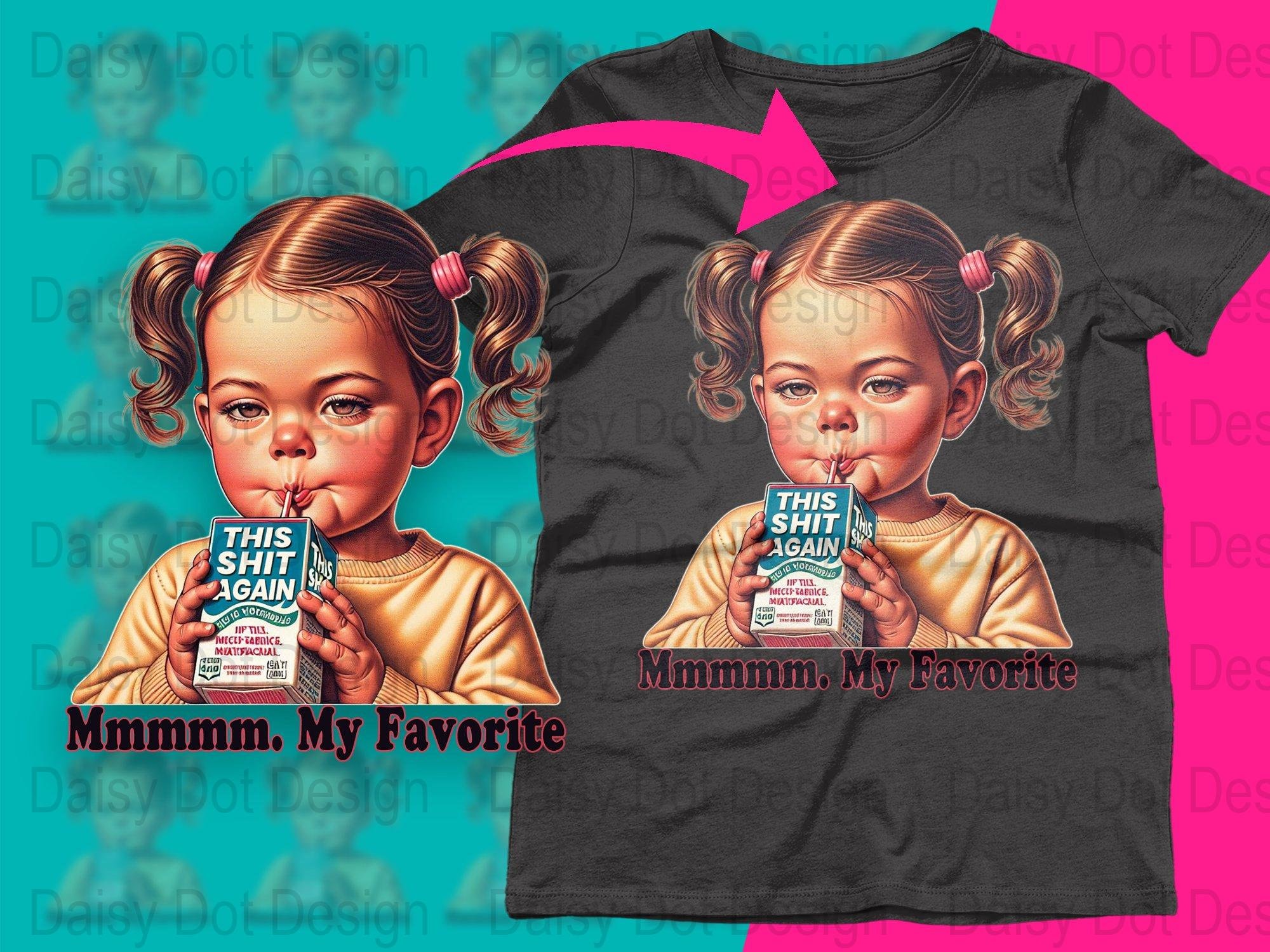 Funny Cute Vintage Style Girl Drinking Box Image, High Quality PNG ...