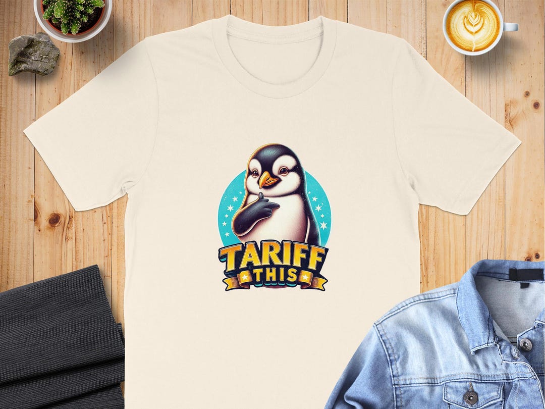 Tariff This, FDT, Penguin Middle Finger T-shirt, Tote Bag, Funny Mug ...
