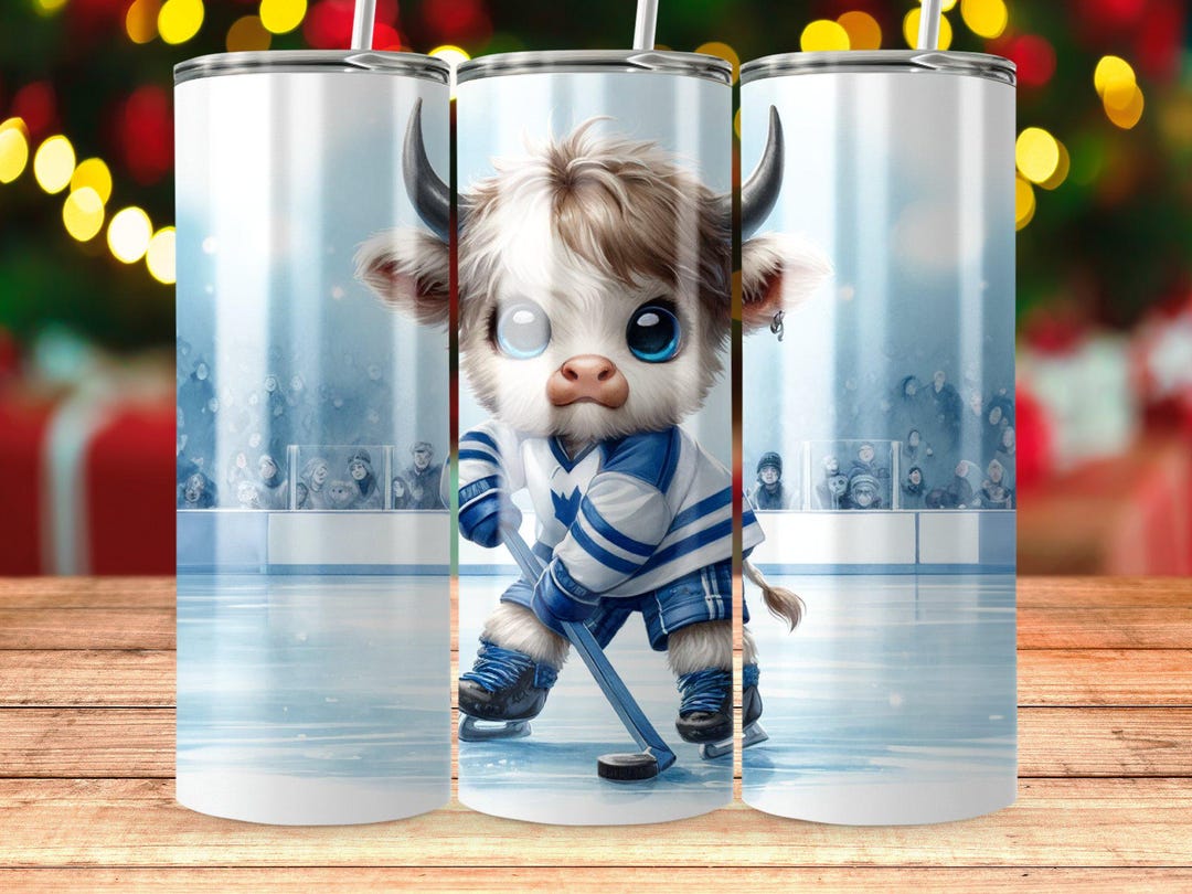 Highland Cow Ringette Tumbler, Ringette Coach Gift, Ringette Player ...
