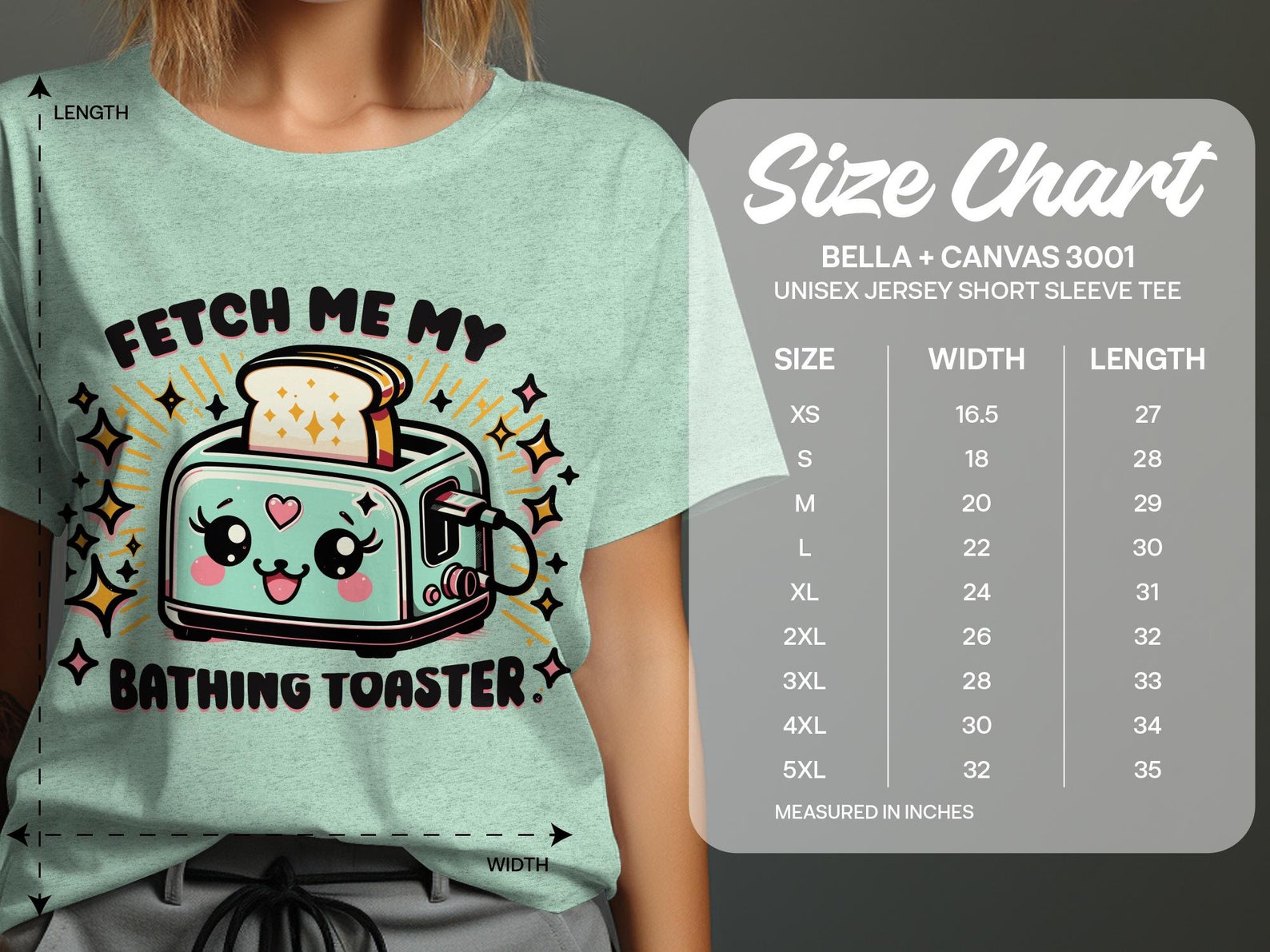 Funny Toaster Fetch Me My Bathing Toaster Cute Kawaii Humorous T-shirt ...