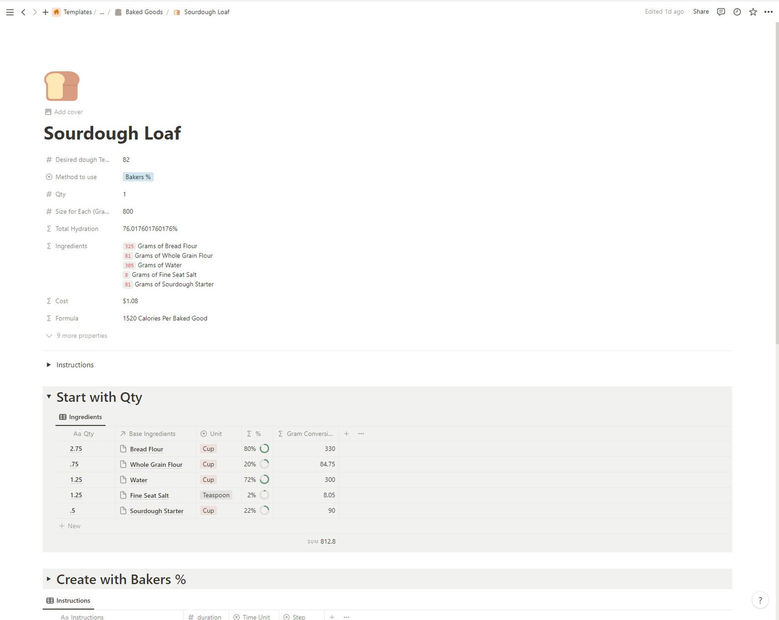 Baking Workbook Notion Template - Etsy
