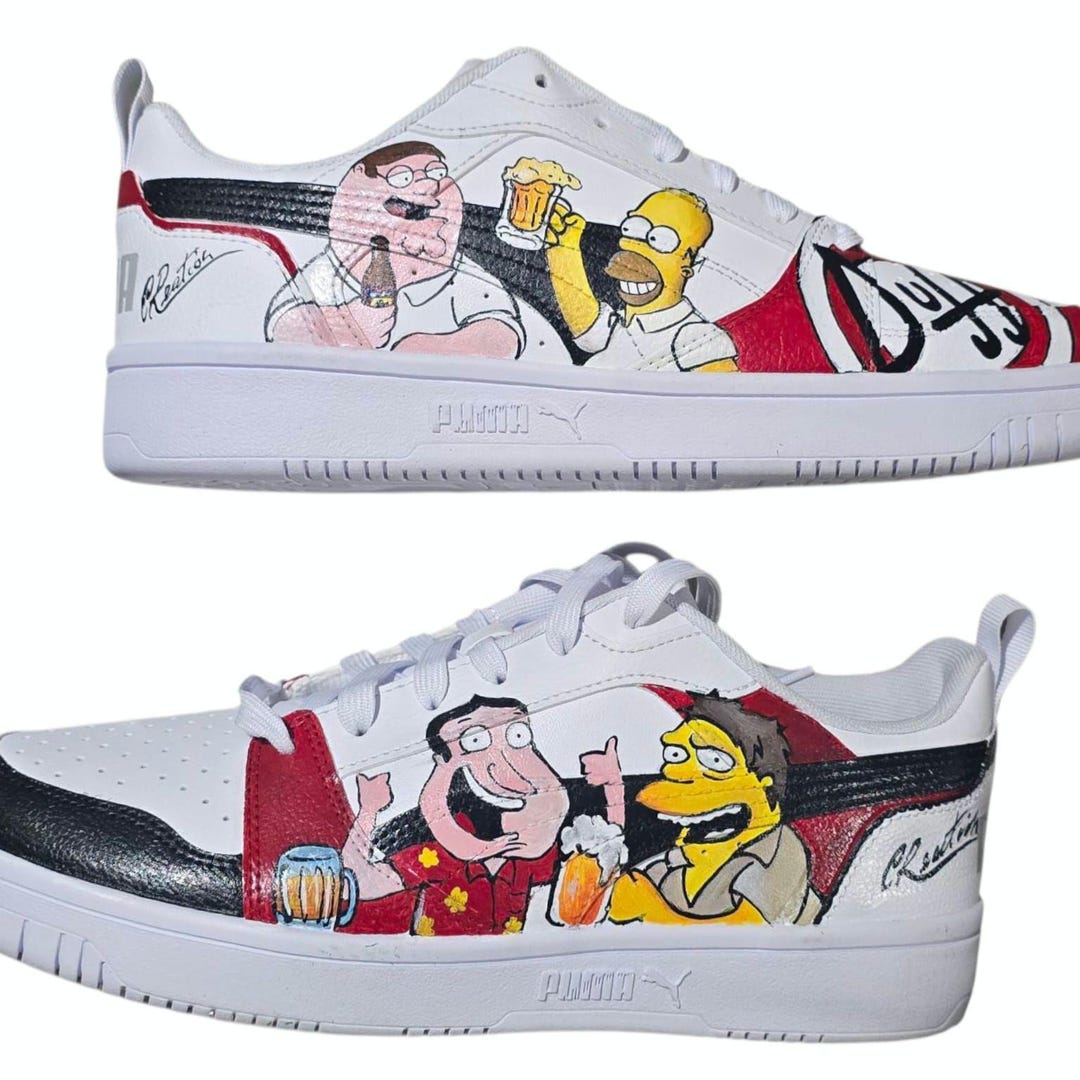 Griffin & Simpson Custom Shoes (puma) Hand-painted, Customizable - Etsy