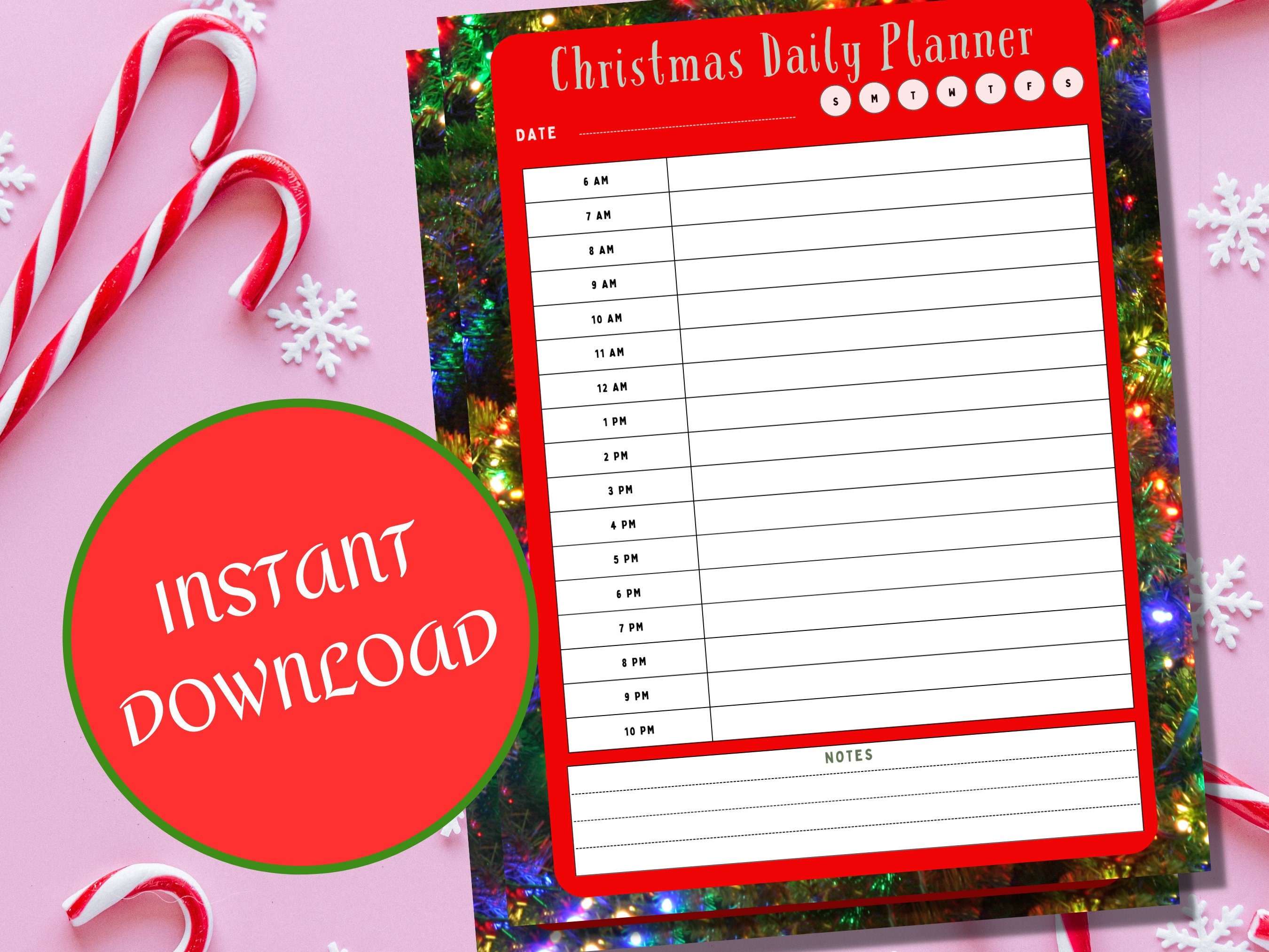 Printable Christmas Planner PDF, Instant Download, Christmas Organizer ...