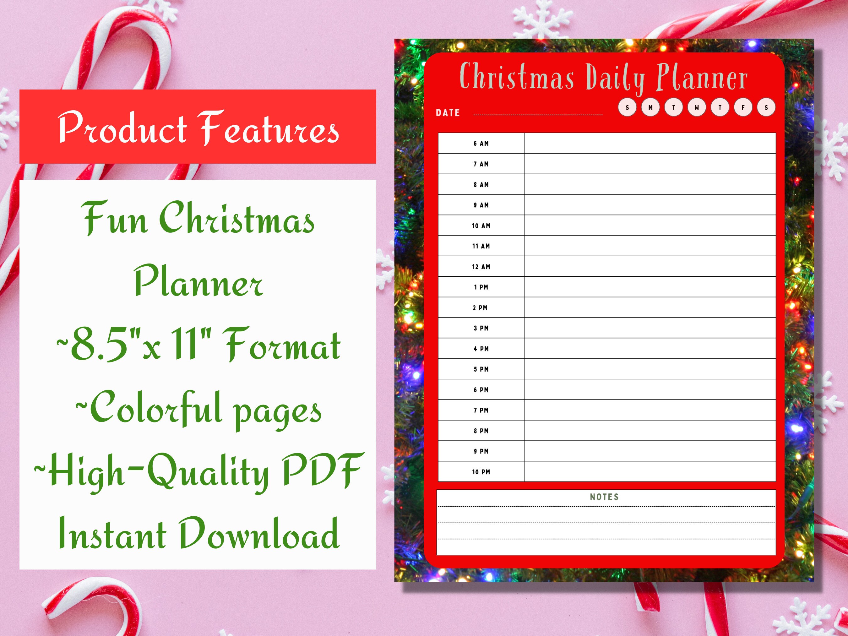 Printable Christmas Planner PDF, Instant Download, Christmas Organizer ...