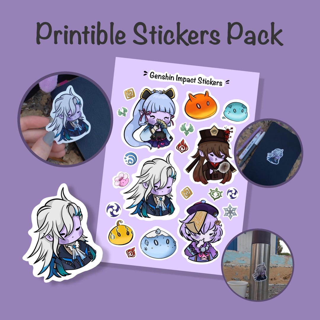 Genshin Stickers, Genshin Impact, Genshin Impact Stickers, Neuvilette ...