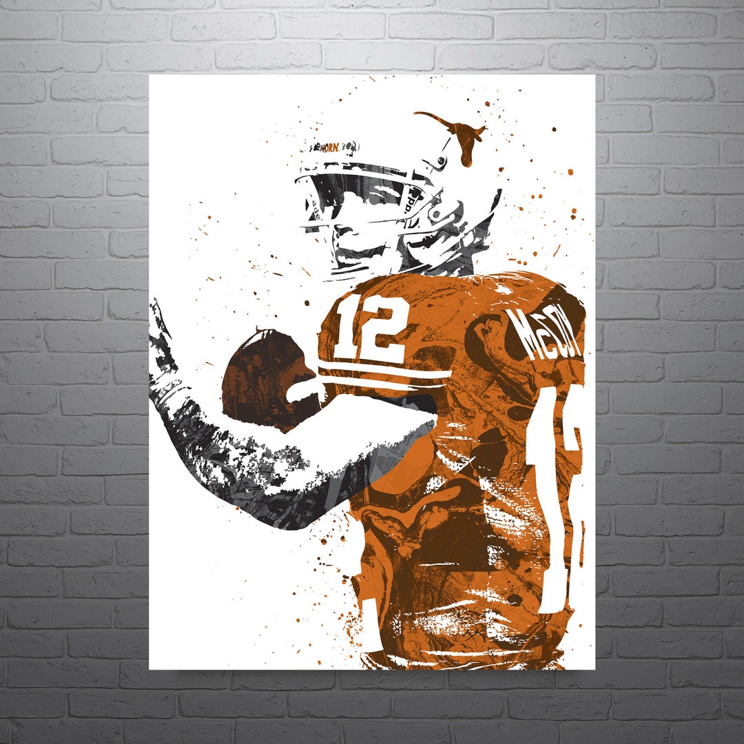 Colt Mccoy Texas Longhorns NCAA Art Poster-free US Shipping - Etsy