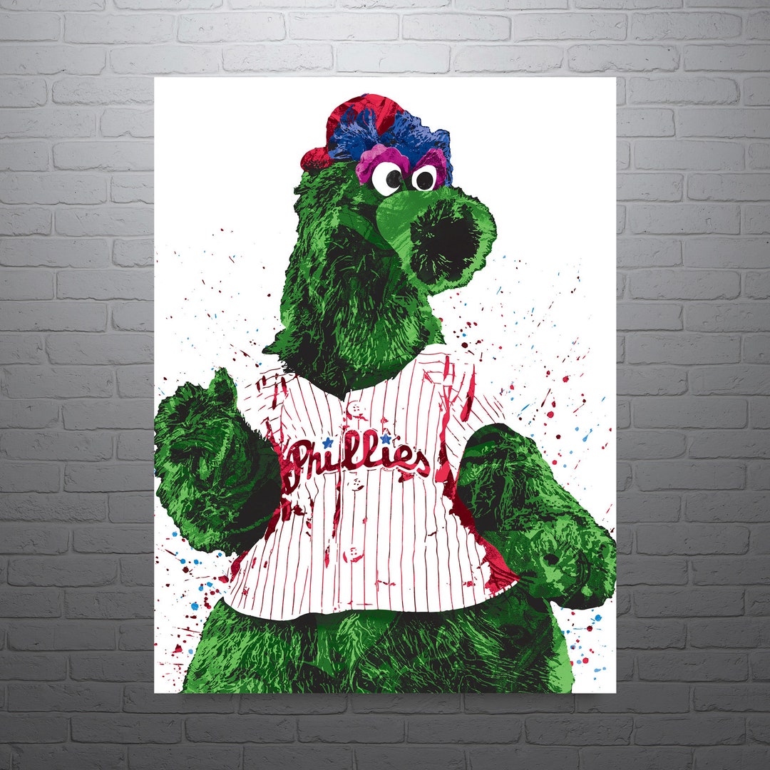 Phillie Phanatic Philadelphia Phillies Baseball Art Poster-free US ...