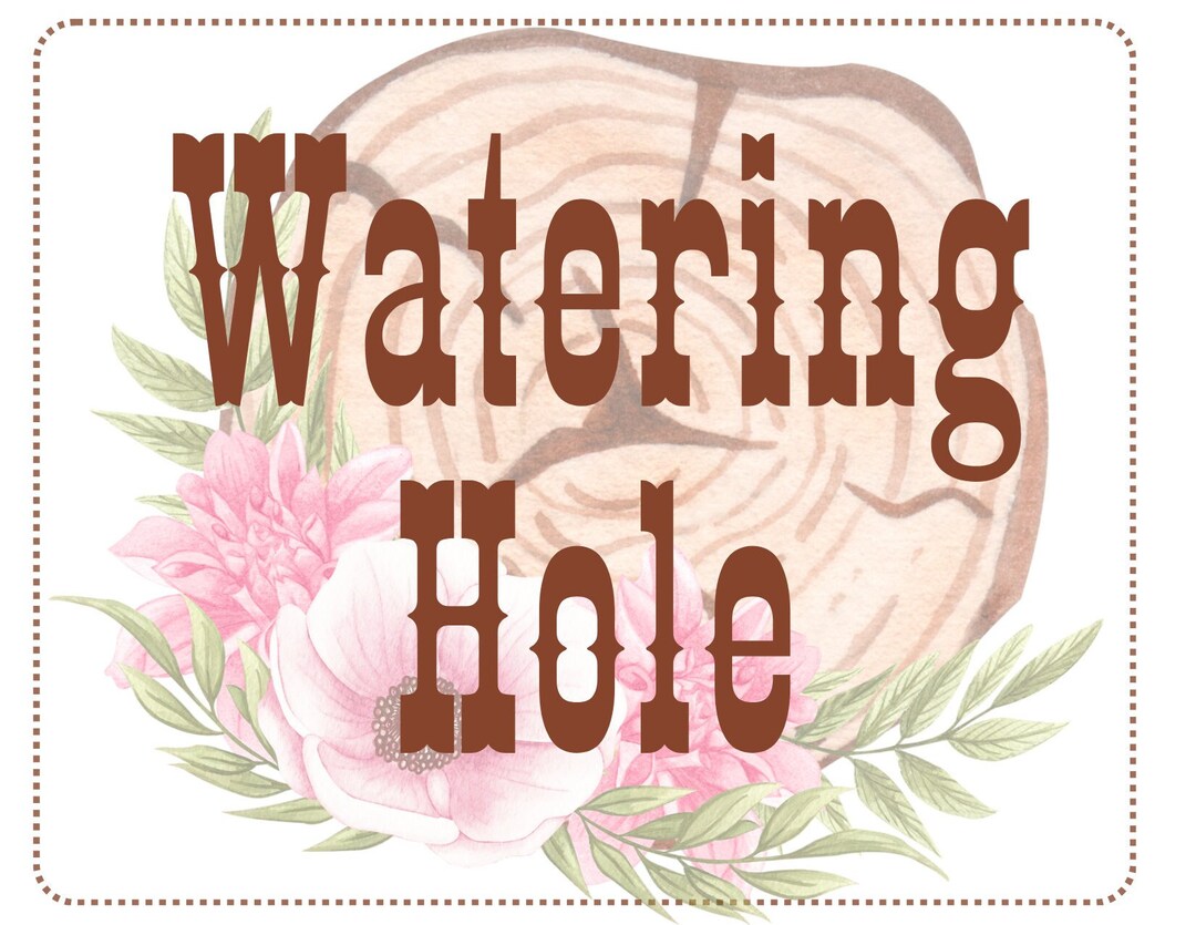 Western Theme Printable Downloadable Refreshment Signs - Etsy