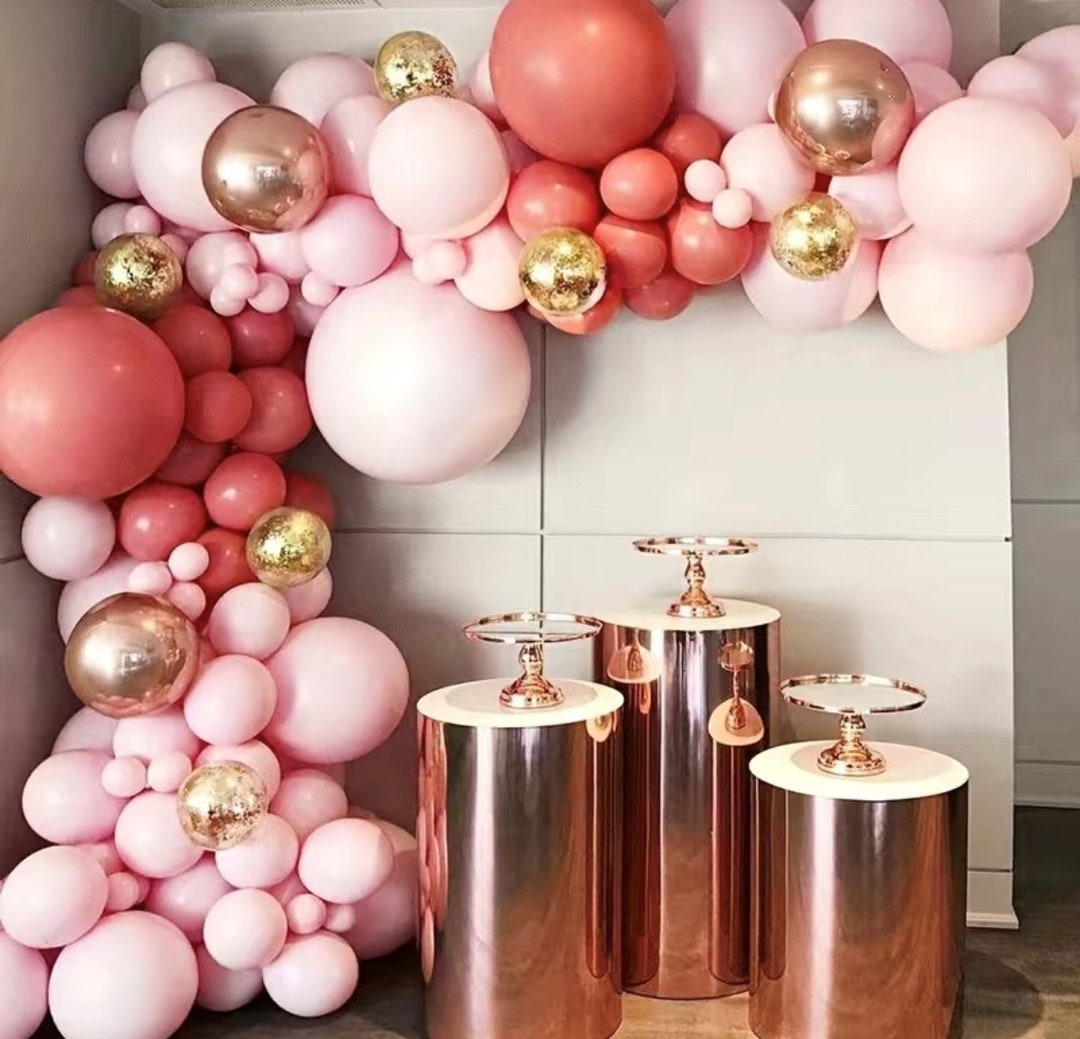 106 Pcs Pink Macaroon Barbie Pink Balloon Garland Arch Kit for Hen ...