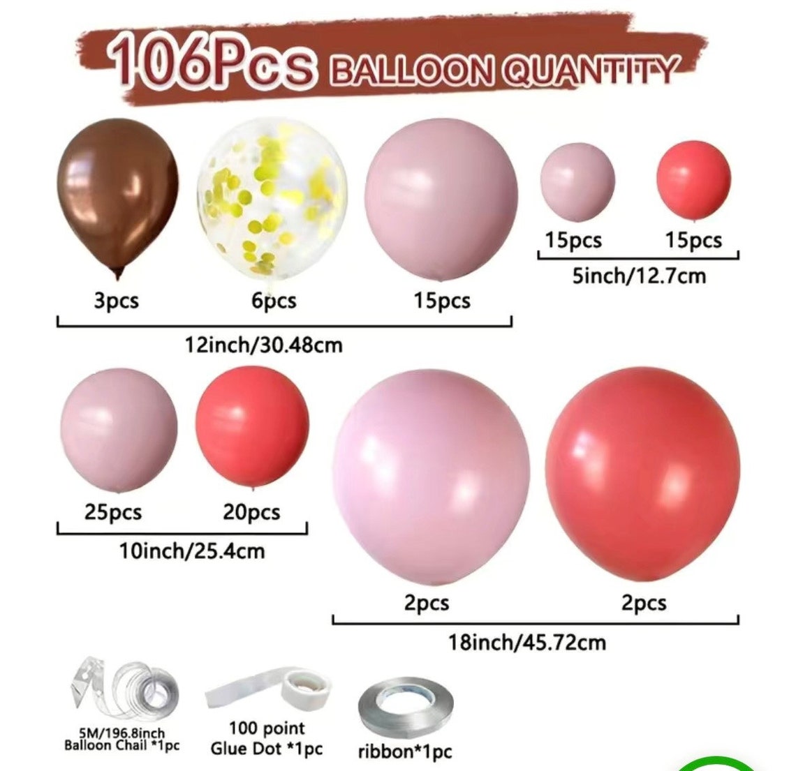 106 Pcs Pink Macaroon Barbie Pink Balloon Garland Arch Kit for Hen ...