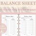 Balance Sheet Printable Planner for Small Business Bookkeeping ...