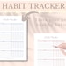 Habit Tracker Printable Planner, Girly Pink Routine Checklist Journal ...