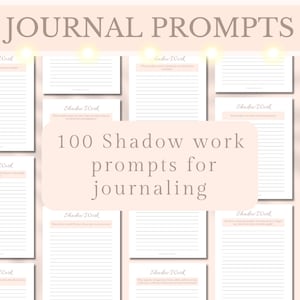 100 Shadow Work Journal Prompts Self-discovery Printable Journaling ...