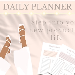 Daily Planner Printable Worksheet, Pink Girly to Do List Goal Setting ...