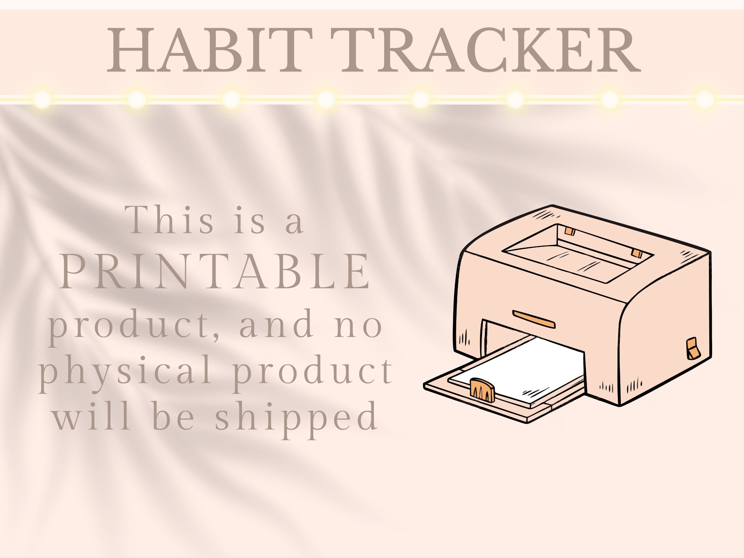 Habit Tracker Printable Planner, Girly Pink Routine Checklist Journal ...