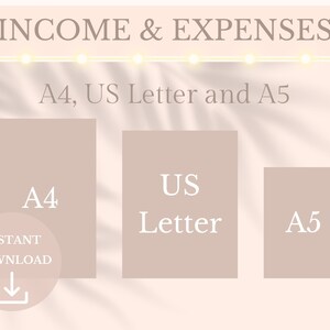 Yearly Income & Expense Tracker Printable Financial Budget Planner ...