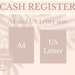 Cash Breakdown Teller Slip Printable Cash Register Till Balance Tracker ...