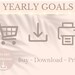 Yearly Goal Setting Printable Planner New Year's Resolution Tracker ...