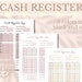 Cash Register Log Printable Cashier Shop Closing Drawer Till Balance ...