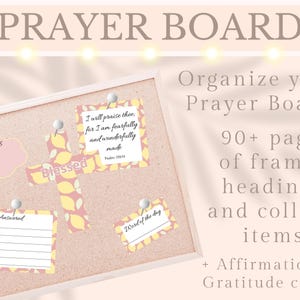 Christian Prayer Board Kit Printable Bulletin Board Kit Christian ...