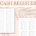 Cash Breakdown Teller Slip Printable Cash Register Till Balance Tracker ...