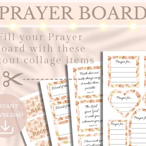 Prayer Board Kit Printable Christmas Bulletin Board Kit Colorful ...