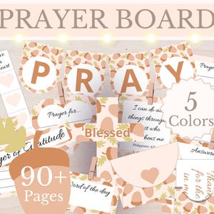 Prayer Board Kit Printable Christmas Acorn Bulletin Board Kit Colorful ...