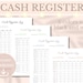 Cash Register Weekly Log Printable Drawer Till Balance Shop Closing ...